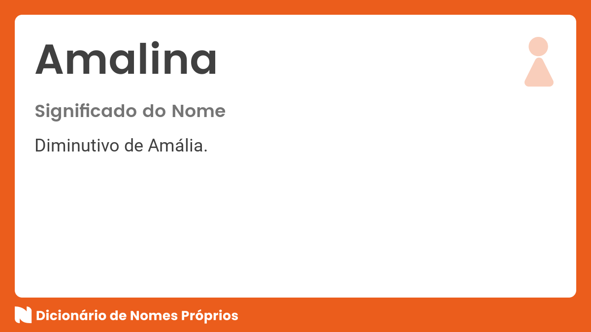 Significado do nome Amalina - Dicionário de Nomes Próprios