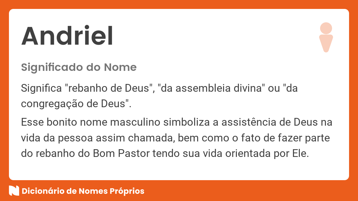 Significado do nome Adriel - Dicionário de Nomes Próprios