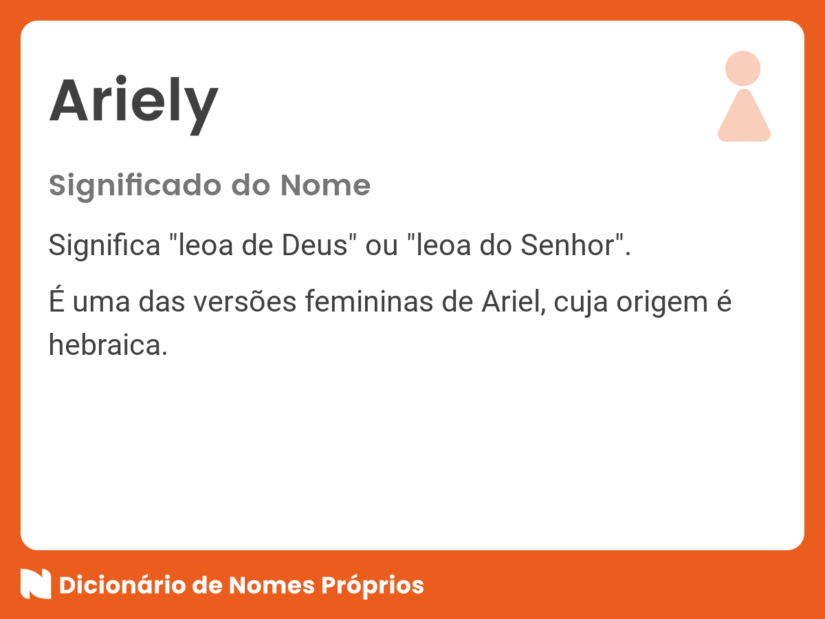 Significado do nome Ariely