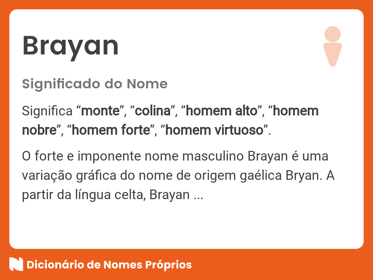 Significado do nome Brayan