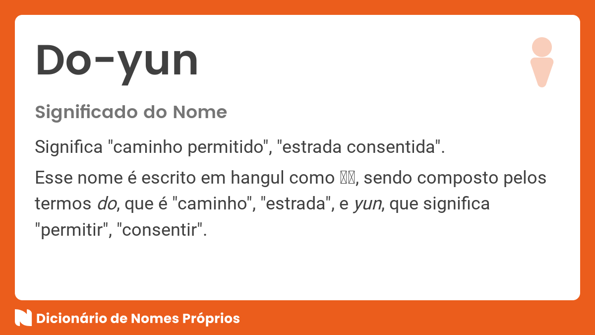 Significado do nome Do-yun - Dicionário de Nomes Próprios