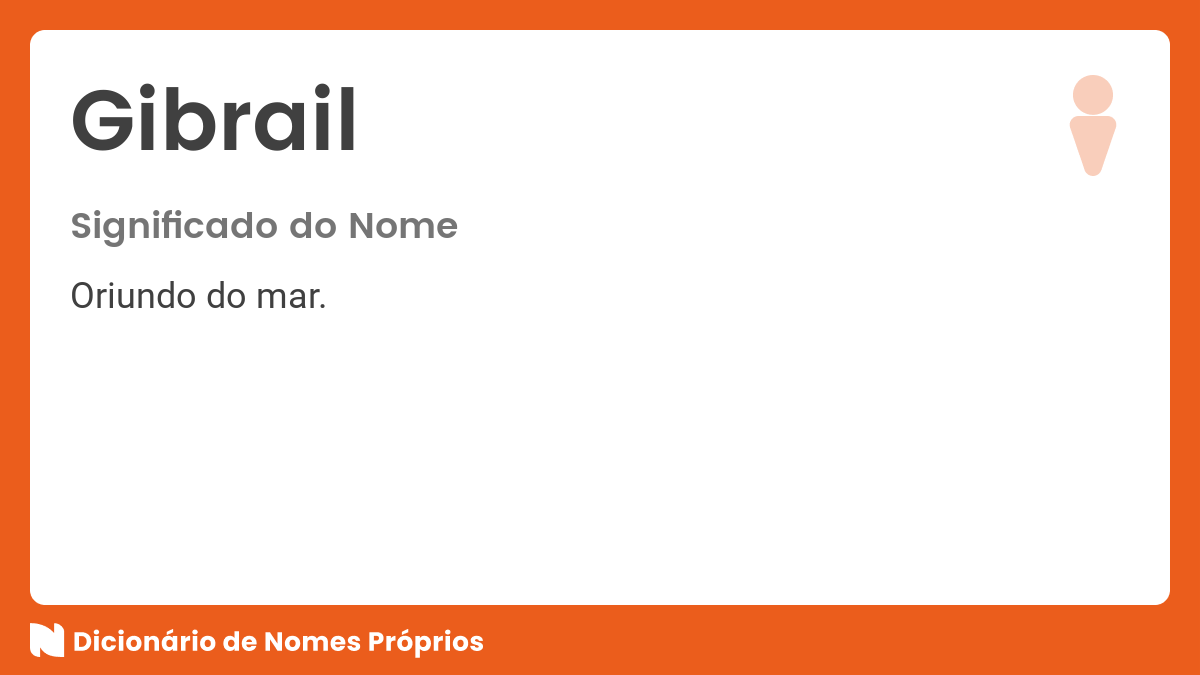 Significado do nome Gibrail - Dicionário de Nomes Próprios