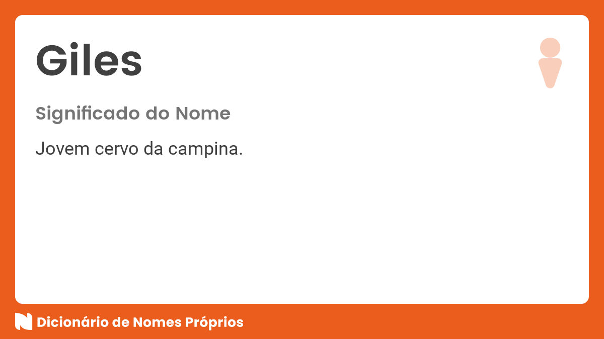 Significado do nome Giles - Dicionário de Nomes Próprios