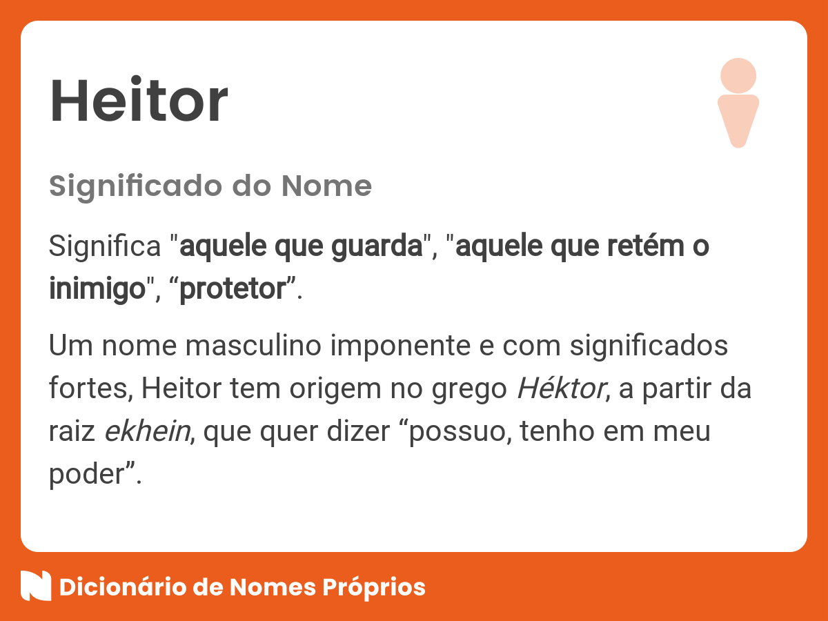 Significado do nome Heitor