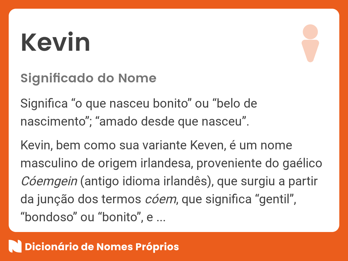 Significado do nome Kevin