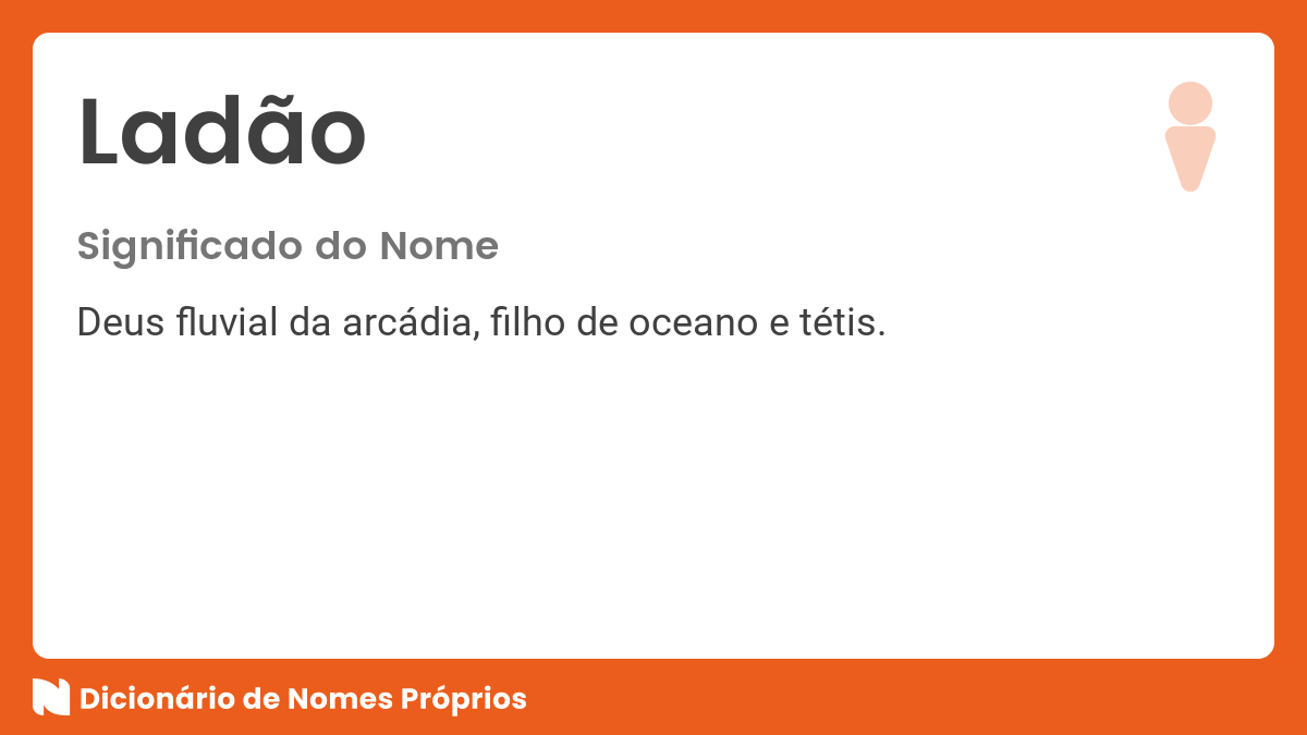 Significado do nome Ladão - Dicionário de Nomes Próprios