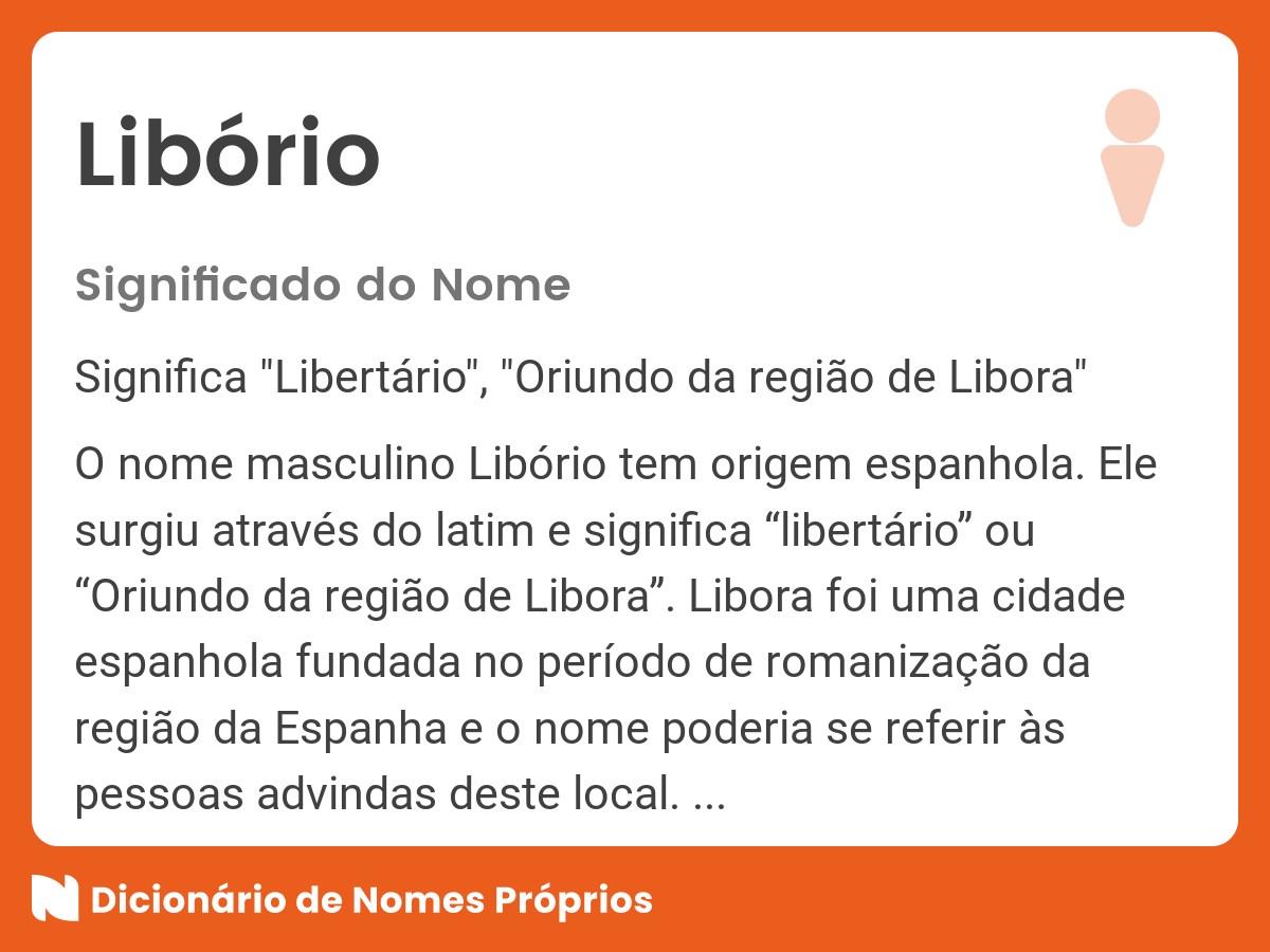 Significado do nome Libório