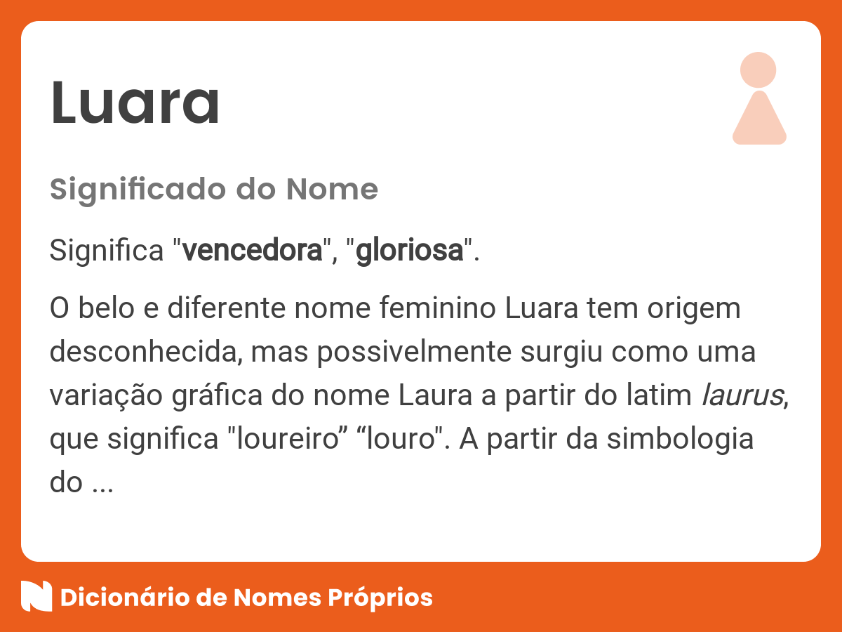 Significado Do Nome Luara