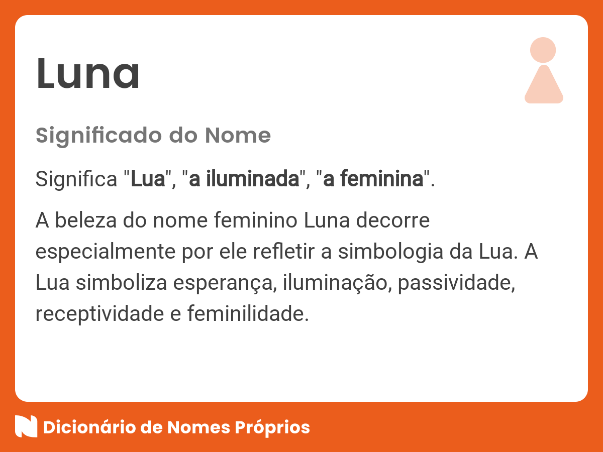 Significado do nome Luna
