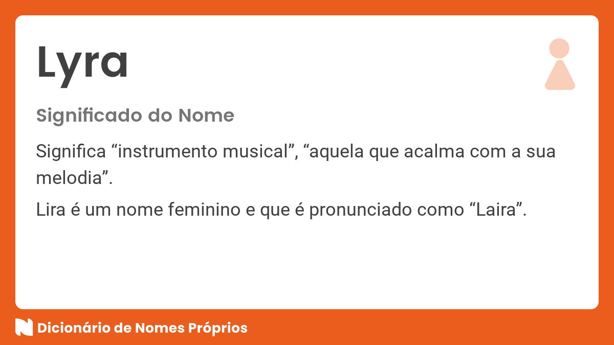 Significado do nome Lira - Dicionário de Nomes Próprios