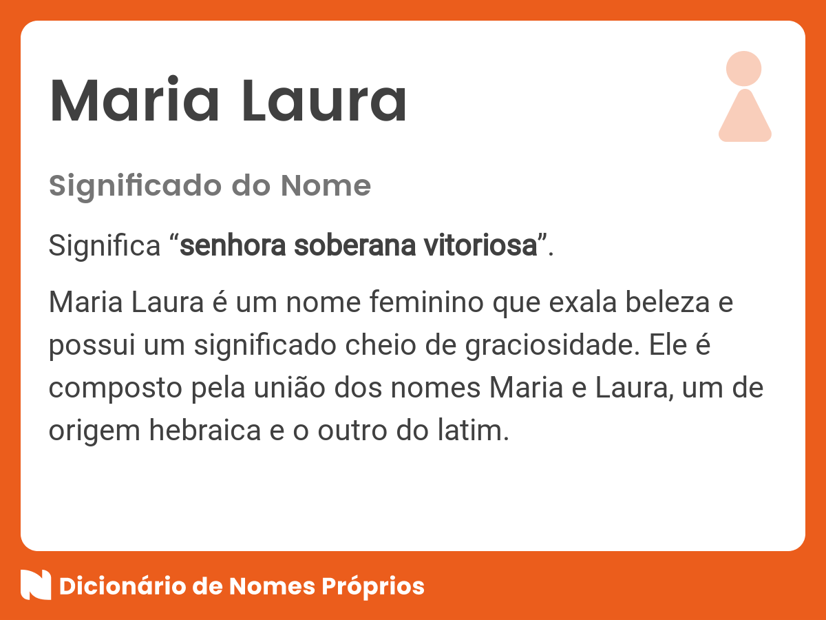Significado do nome Maria Laura