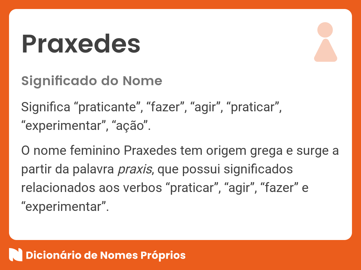 Significado do nome Praxedes