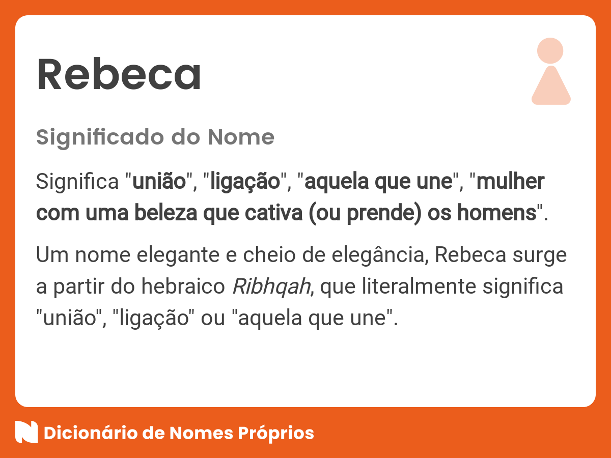 Significado do nome Rebeca