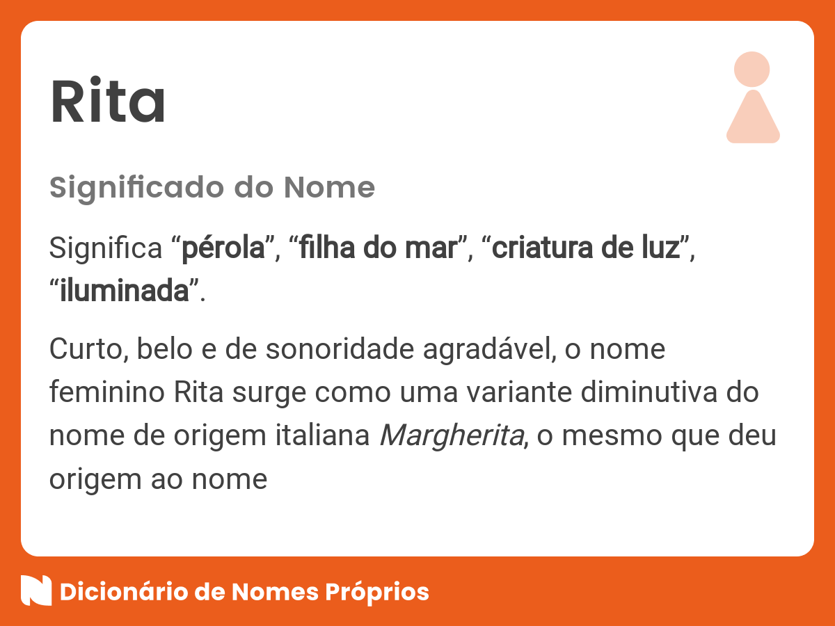 Significado Do Nome Rita