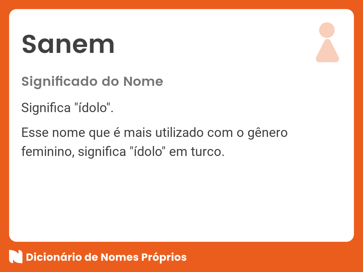 Significado do nome Sanem - Dicionário de Nomes Próprios