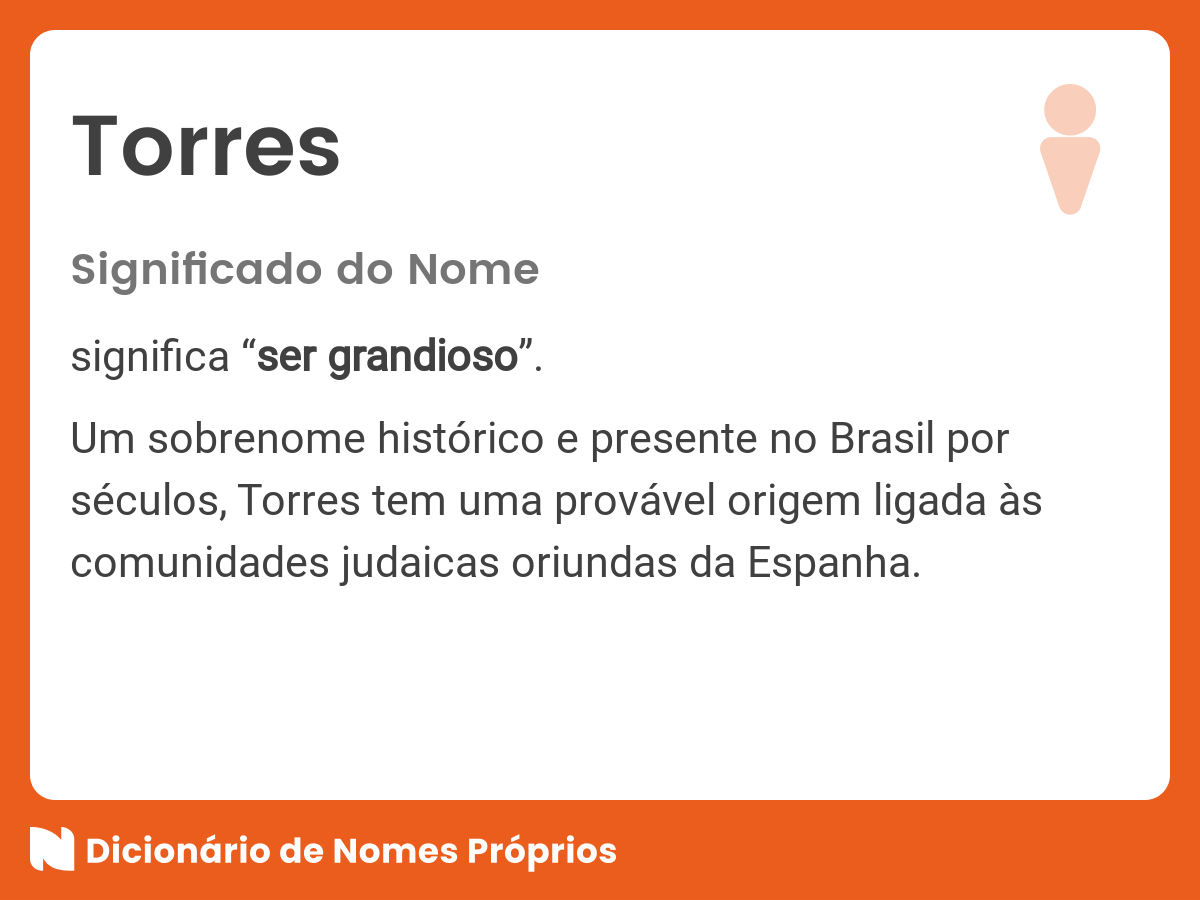 Significado do nome Torres - Dicionário de Nomes Próprios